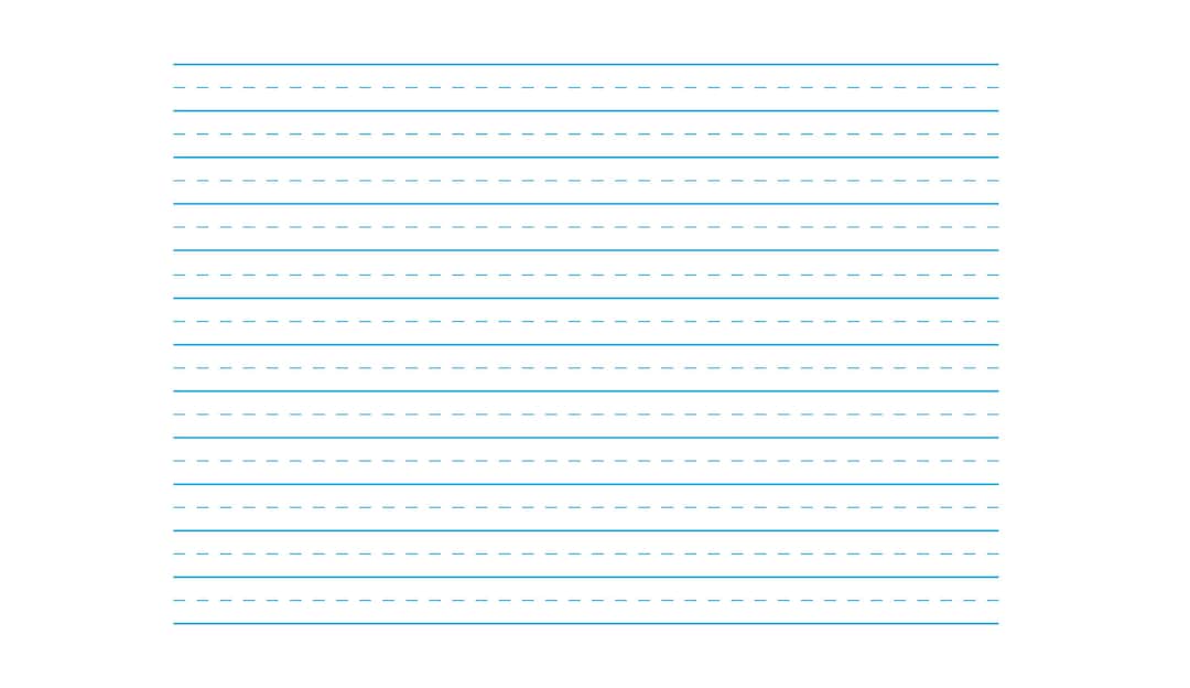 Shape Clipart: Kindergarten Handwriting Paper With Light Blue Solid and ...