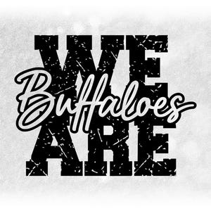 Sports Clipart: Black Bold Distressed Block Words "we Are" W/ Cutout of ...
