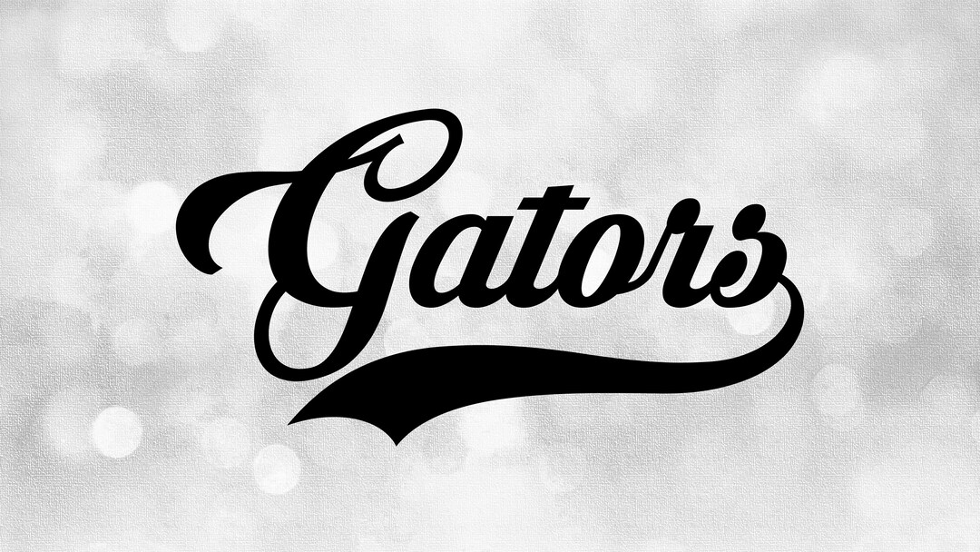 Sports Clipart: Black "gators" Alligator Team Name in Fancy Type ...