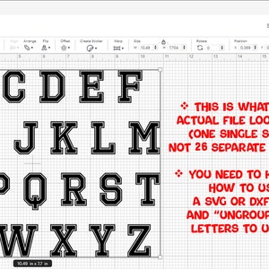 Word Clipart: Black Varsity/college Alphabet Letter Templates Grouped ...