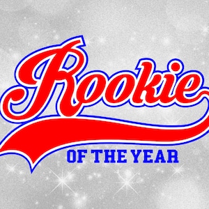 Sports Clipart: Baseball Style Swoosh Word "rookie" With "of the Year ...