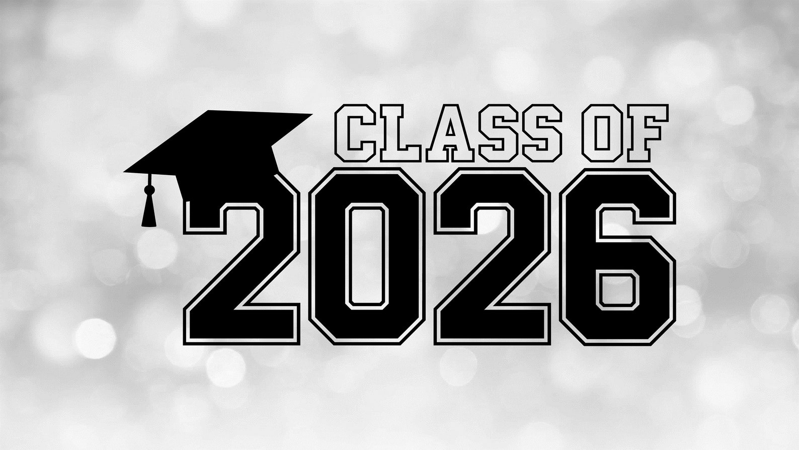 Educational Clipart: Class of 2026 in Bold Black College Style - Etsy