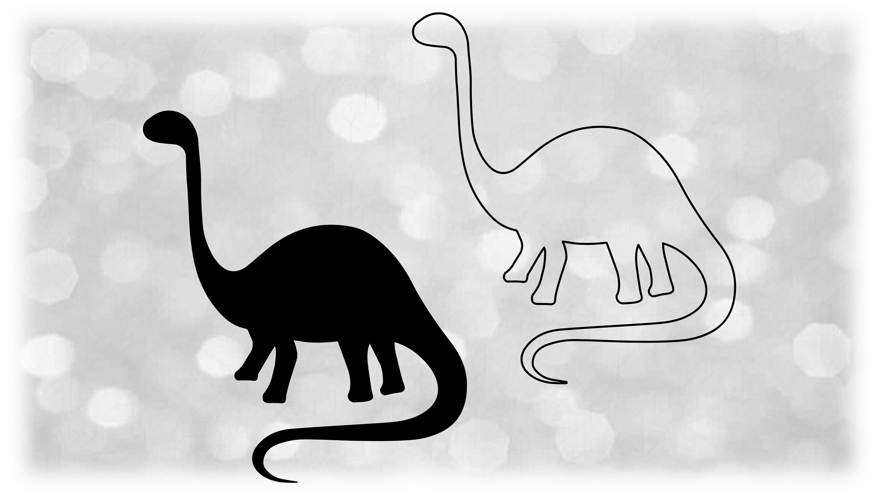 Simple Brontosaurus Outline