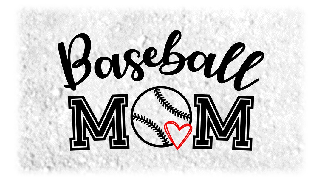 Sports Clipart: Black Script Style Word "baseball" and Collegiate Style ...