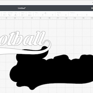 Sports Clipart: White Word Word "football" in Script Style W/ Baseball ...