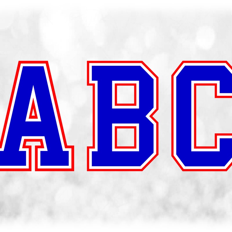 Varsity Letter Decal - Etsy