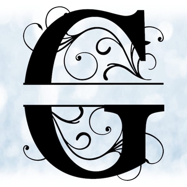 G Monogram Svg - Etsy