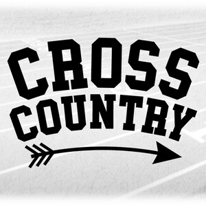 Sports Clipart: Arched Words cross Country in - Etsy