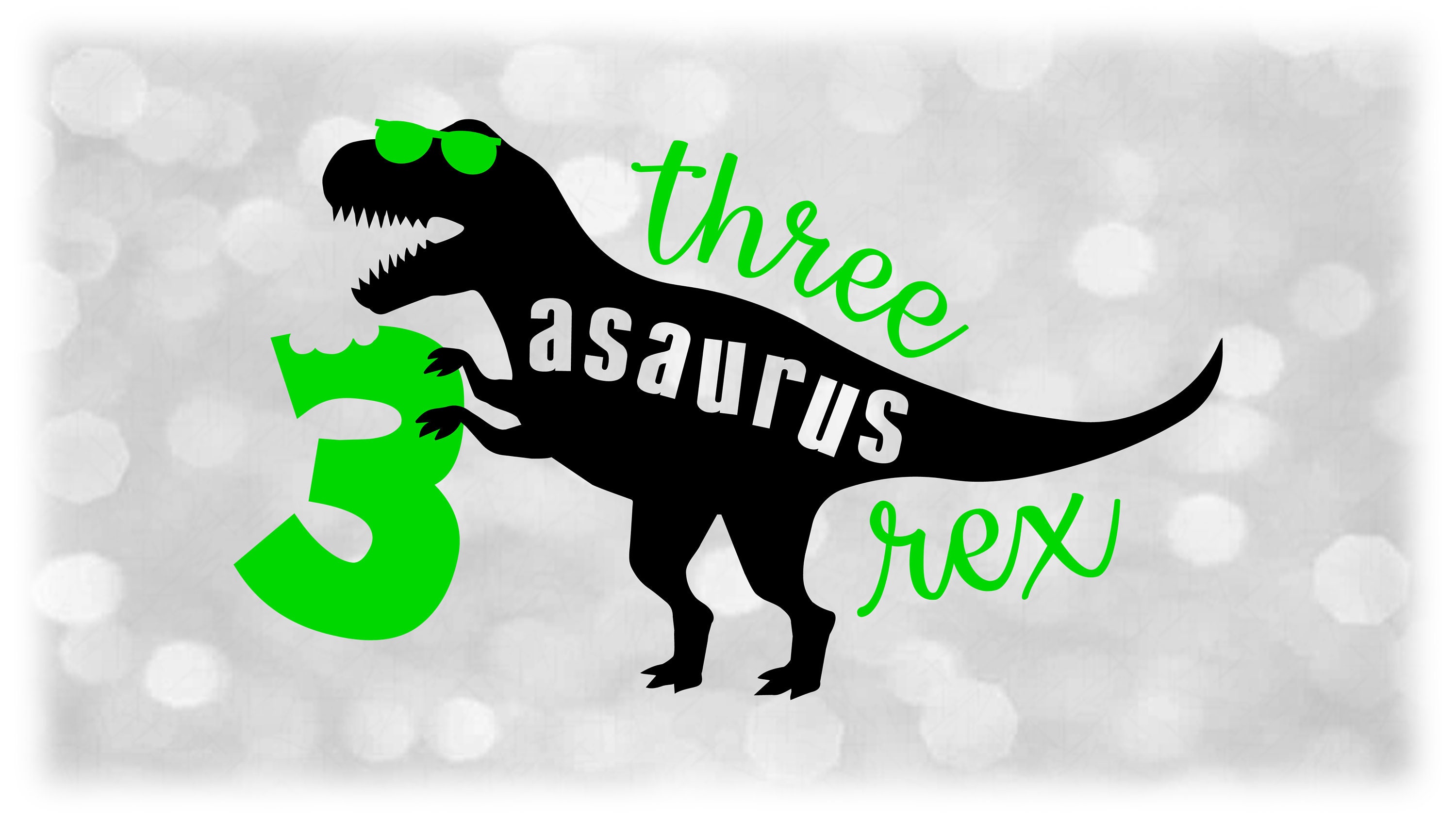 Animal Clipart: Black three Asaurus Rex | Etsy