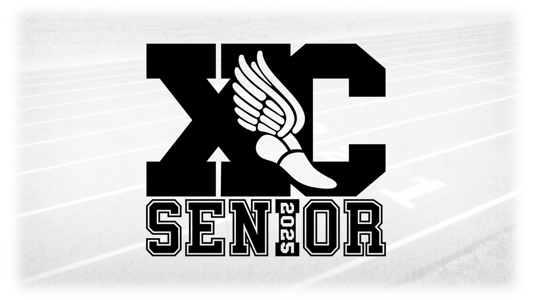 Sports Clipart: Black Cross Country "xc" W/ Track Shoe Cutout & Word ...