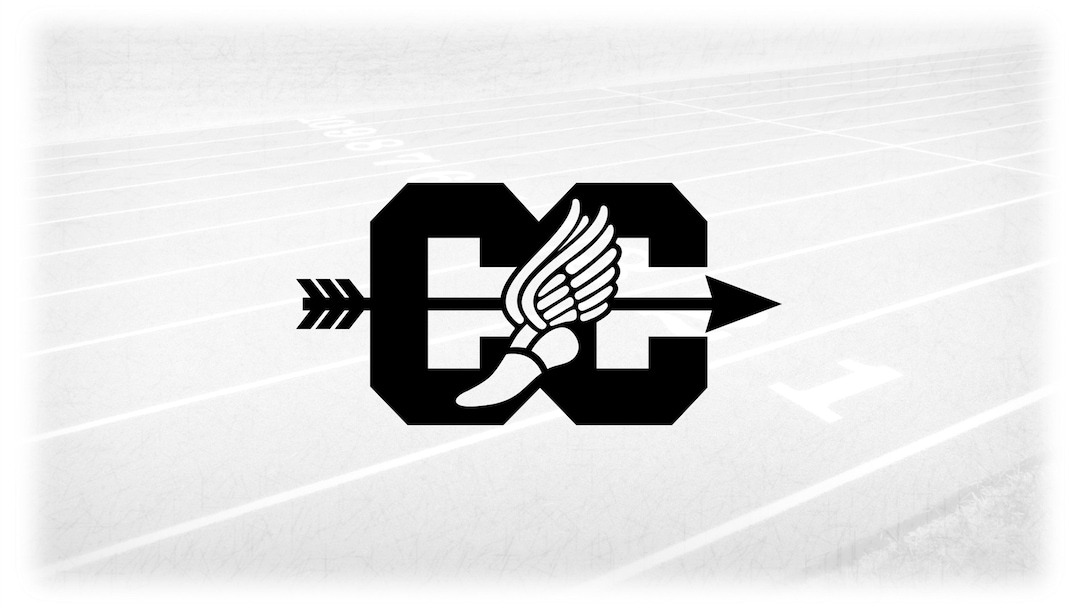 Sports Clipart: Black Style Letters cc for Cross Country With Winged ...