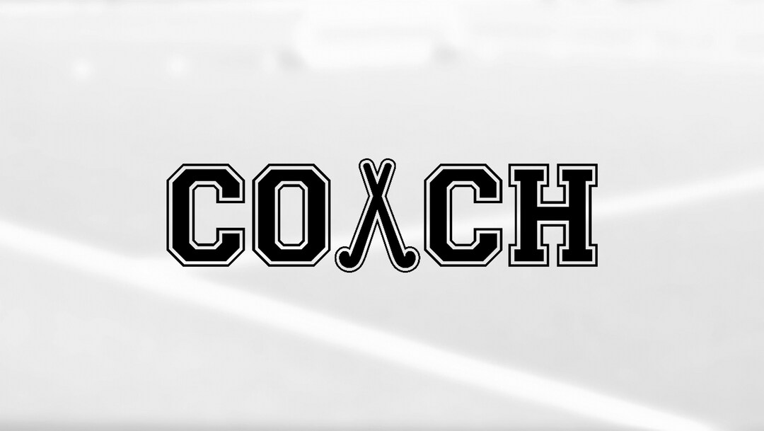 Sports Clipart: Word "coach" With Crossed Field Hockey Sticks as Letter ...