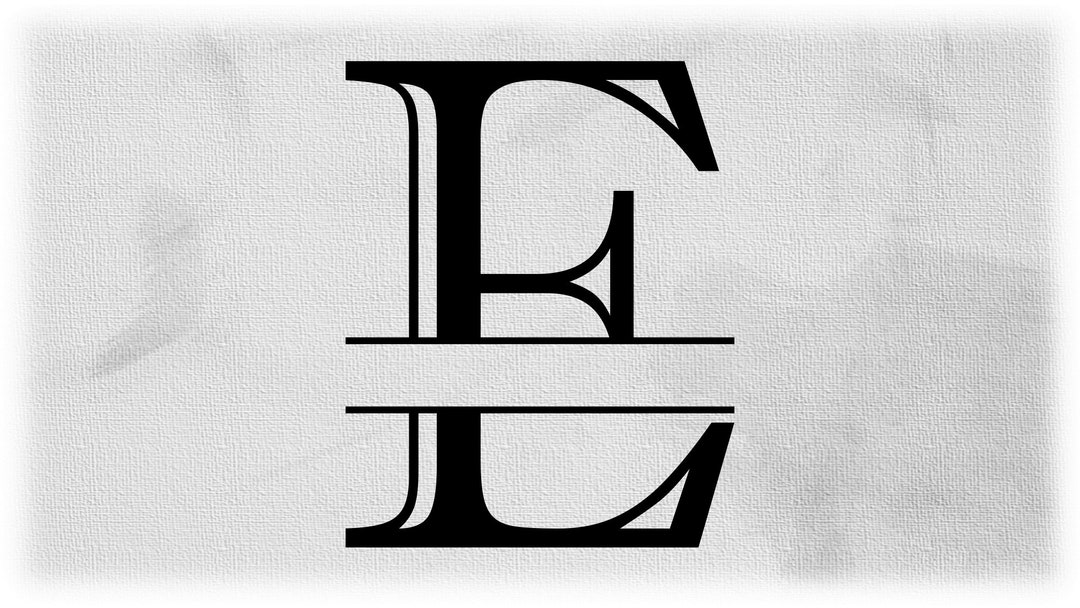 Word Clipart: Black Formal Etched Colonial Style Capital Initial or ...