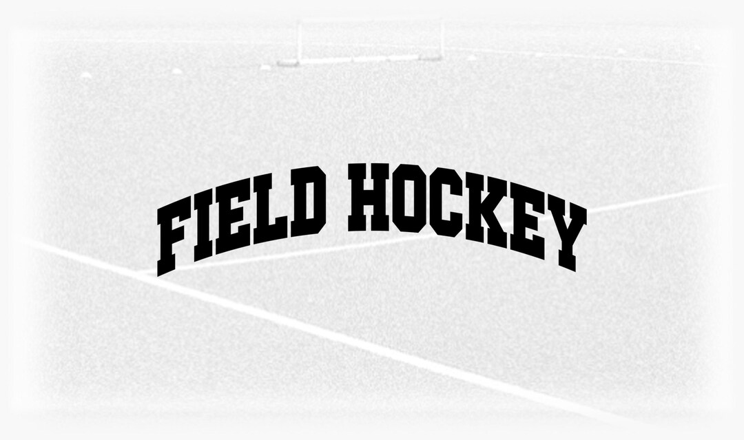 Sports Clipart: Black Arched College Varsity Style Word "field Hockey ...