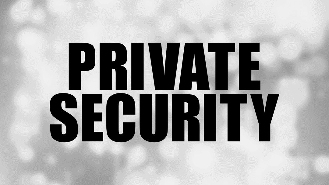 Word Clipart: Black Words "private Security" in Thick Bold Style All ...