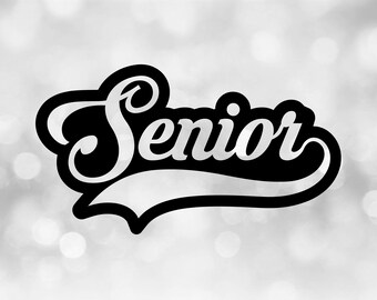 Seniors script svg - Etsy Nederland