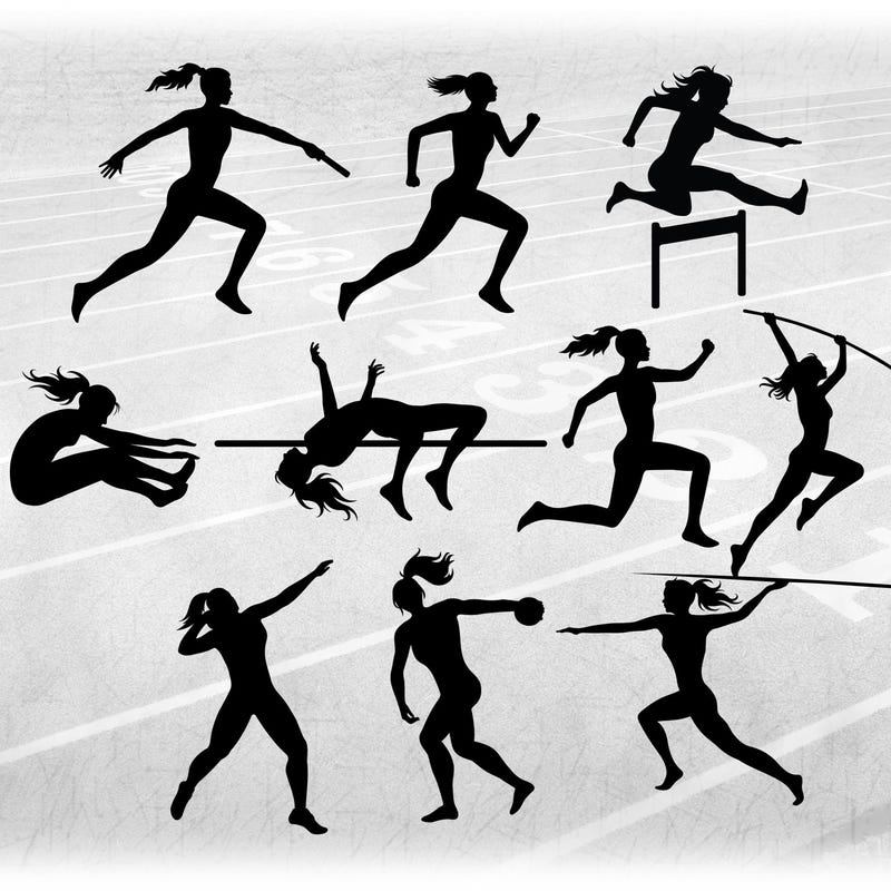 Track and Field Svg - Etsy