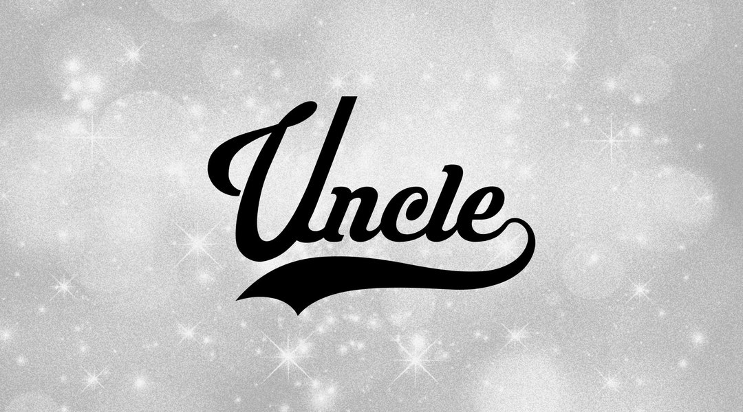 Family Clipart - Nieces/nephews: Distressed Word "uncle" in Fancy Type ...