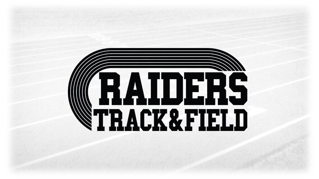 Sports Clipart: Black Running Track With Bold College Varsity Style ...