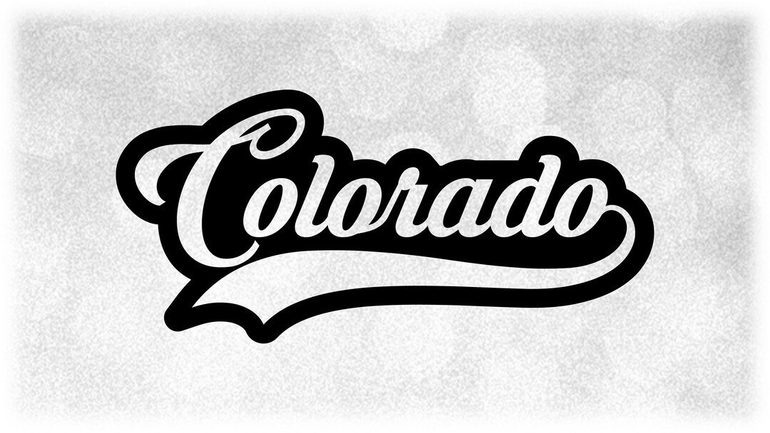 Geography Clipart: Word "colorado" in Fancy Print Type W/ Baseball ...