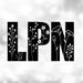 Medical Clipart: Black Bold Letters "lpn" With Patch of Wildflowers ...