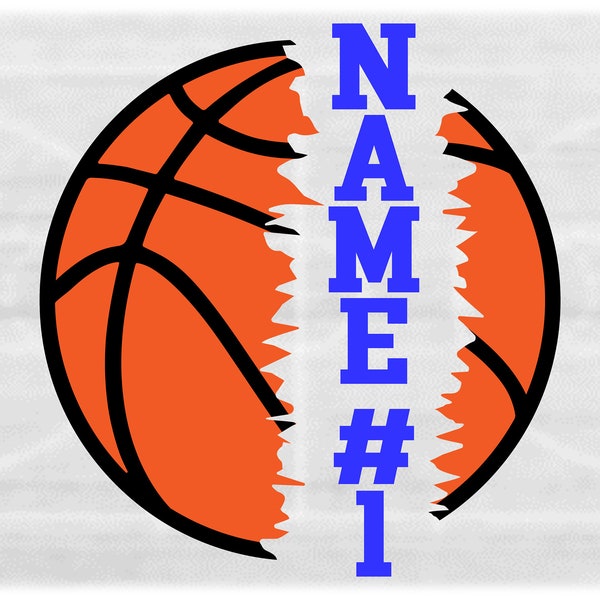 Split Basketball Svg - Etsy