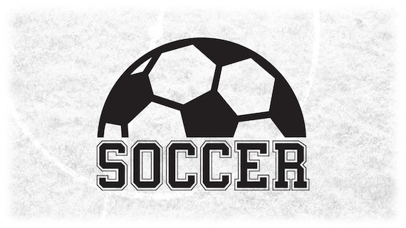 Soccer Black And White Clipart