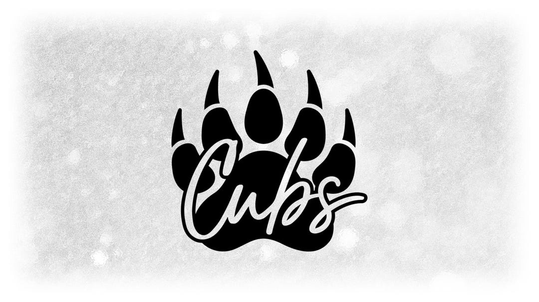 Sports Clipart: Black Script "cubs" Team Mascot Name Cutout of ...