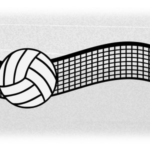 Sports Clipart: Black Outline of Wavy Volleyball Net With - Etsy Canada