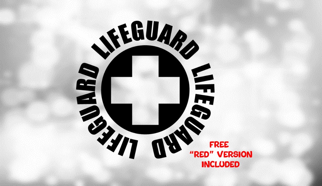 Medical Clipart: Black Thick Cross With 3 Cutout Words "lifeguard ...