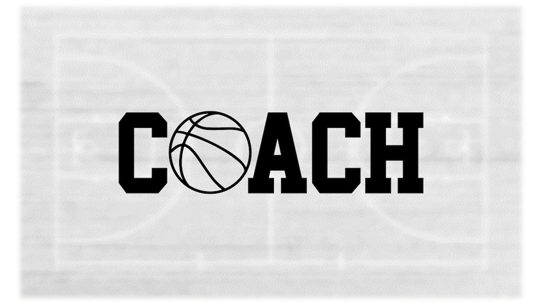 Sports Clipart: Black Word "coach" in Collegiate Block Type With Bold ...