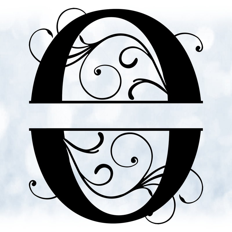 Swirl Monogram - Etsy