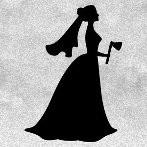 Disney Clipart: Black Constance Hatchaway Bride with Axe or | Etsy