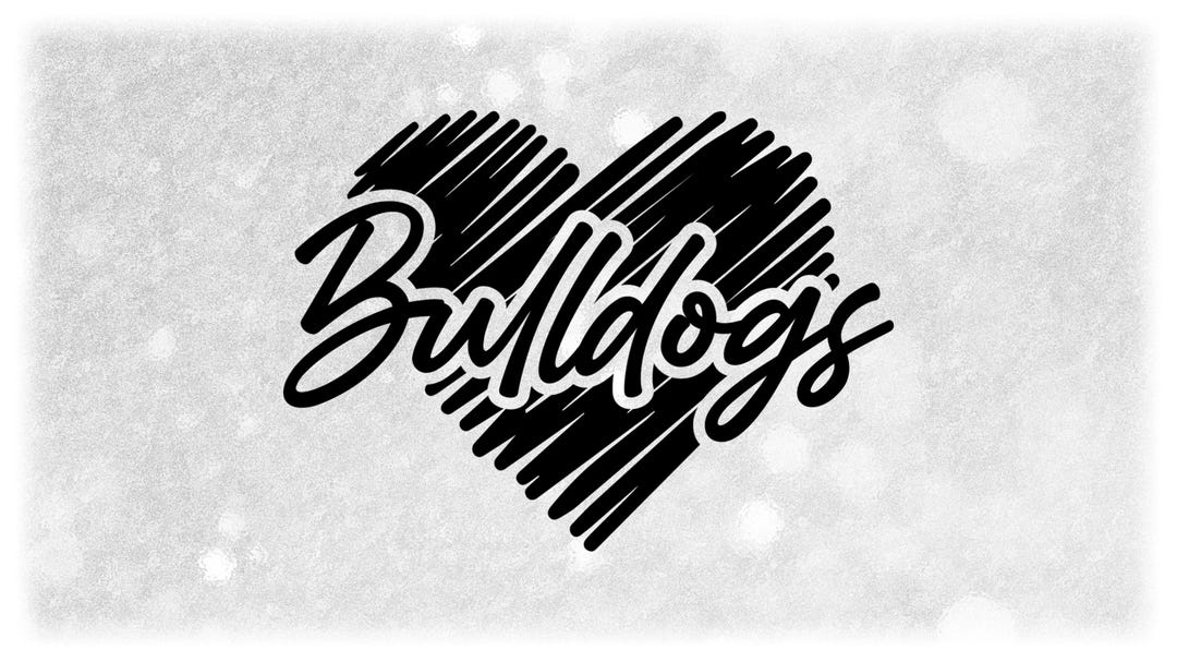 Sports Clipart: Black Script "bulldogs" Team Mascot Name Cutout of ...