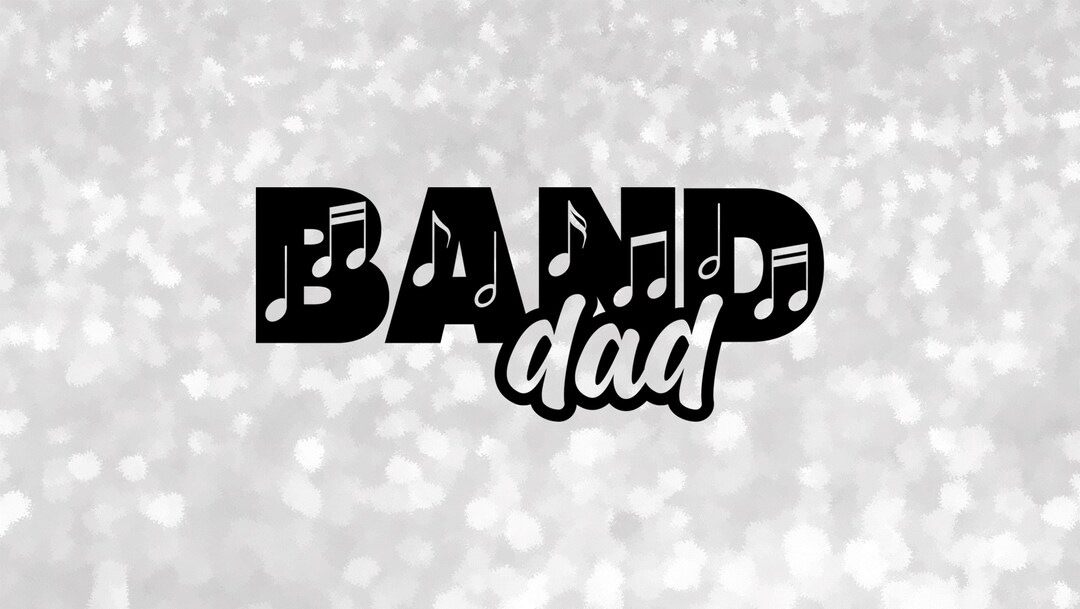 Entertainment Clipart: Black Bold Word "band" With Music Notes Cutout ...