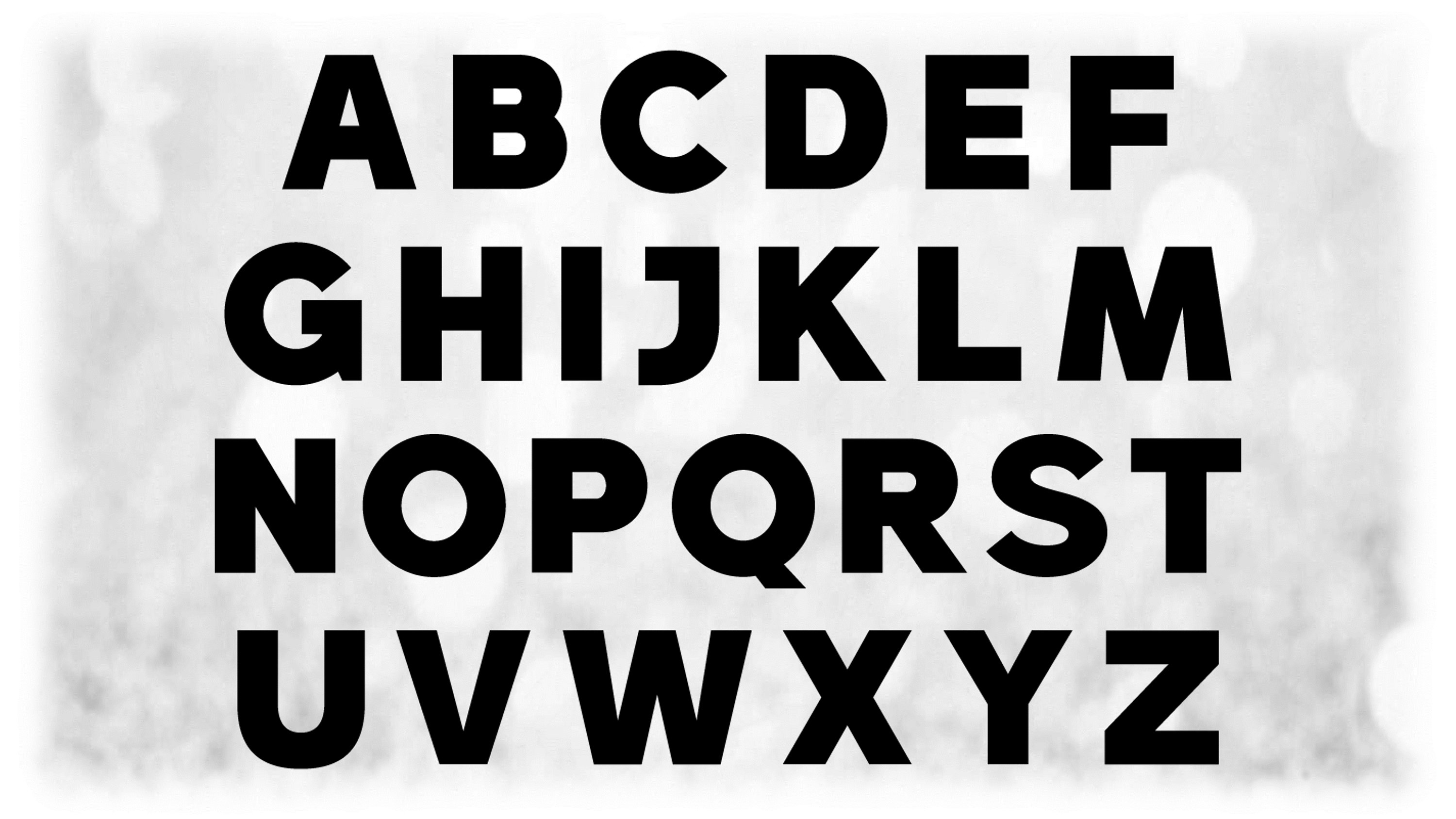 Simple Fonts Alphabet