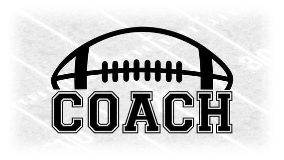 Sports Clipart: Black Word coach in Collegiate - Etsy