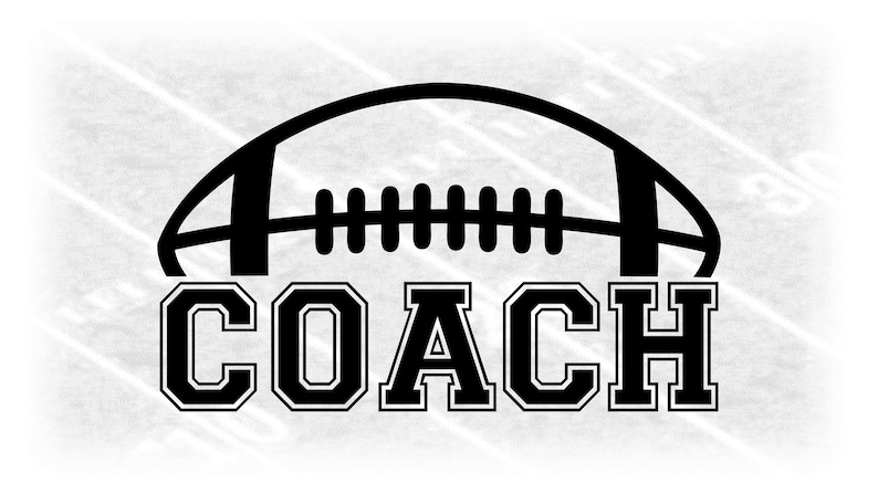 Sports Clipart: Black Word coach in Collegiate - Etsy