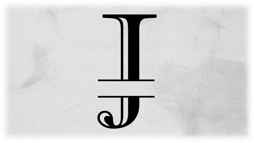 Word Clipart: Black Formal Etched Colonial Style Capital Initial or ...