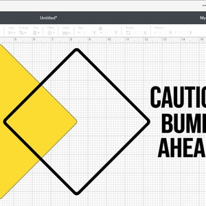 Shape Clipart: Diamond Shaped Bright Yellow "caution Bump Ahead" Sign ...