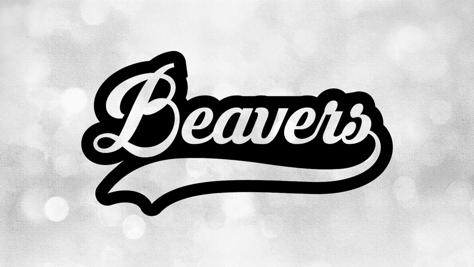 Sports Clipart: "beavers" Team Name in Fancy Type Lettering W/ Baseball ...