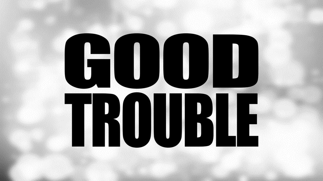 Clipart for Causes: Big Bold Black "good Trouble" Style Type Words From ...