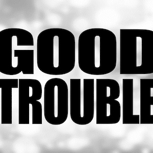 Clipart for Causes: Big Bold Black "good Trouble" Style Type Words From ...