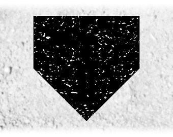 Distressed Home Plate Outline Png - Etsy