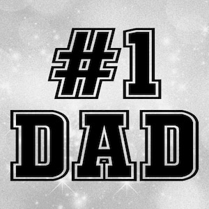 Family Clipart: Words 1 Dad Bold Black Block - Etsy UK