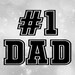 Family Clipart: Words 1 Dad Bold Black Block Outlined Letters for ...