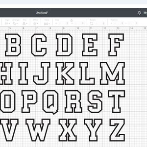 Sports Clipart: Alphabet Letter Templates Grouped on ONE Single Sheet ...