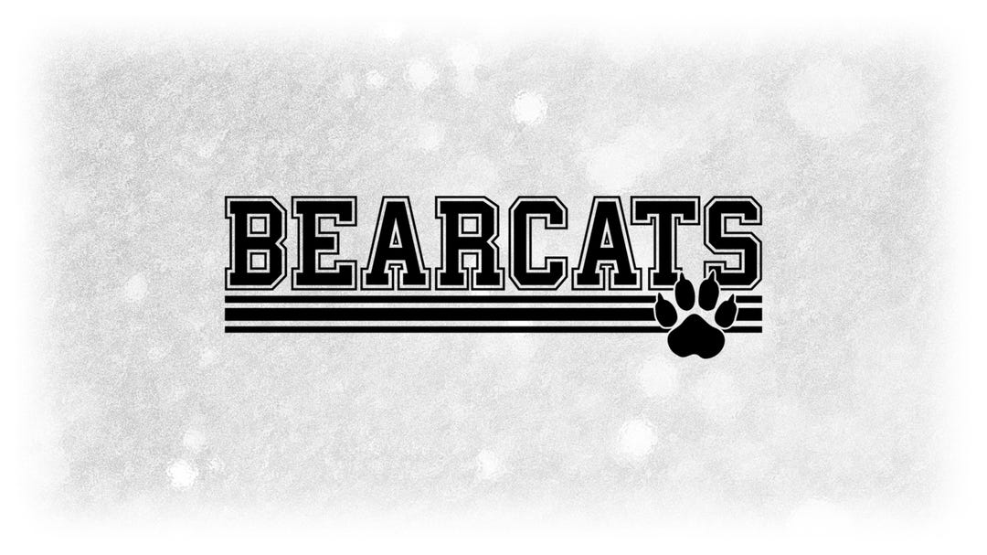 Sports Clipart: Black Bold "bearcats" Team Name in Varsity Style Above ...