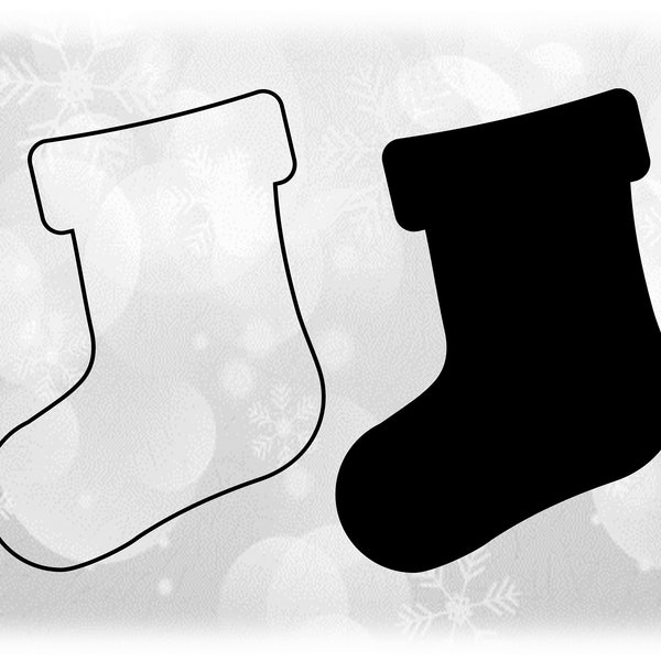 Stocking Svg - Etsy