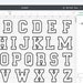 Sports Clipart: Alphabet Letter Templates Grouped on ONE - Etsy